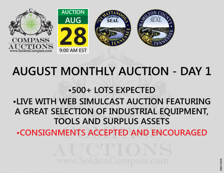 August Monthly Auction - Day 1 - Compass Auctions and Real Estate